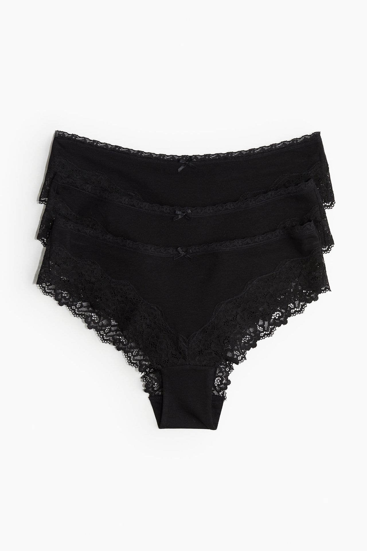Pack de 3 calzones hipster con ribete de encaje | H&M