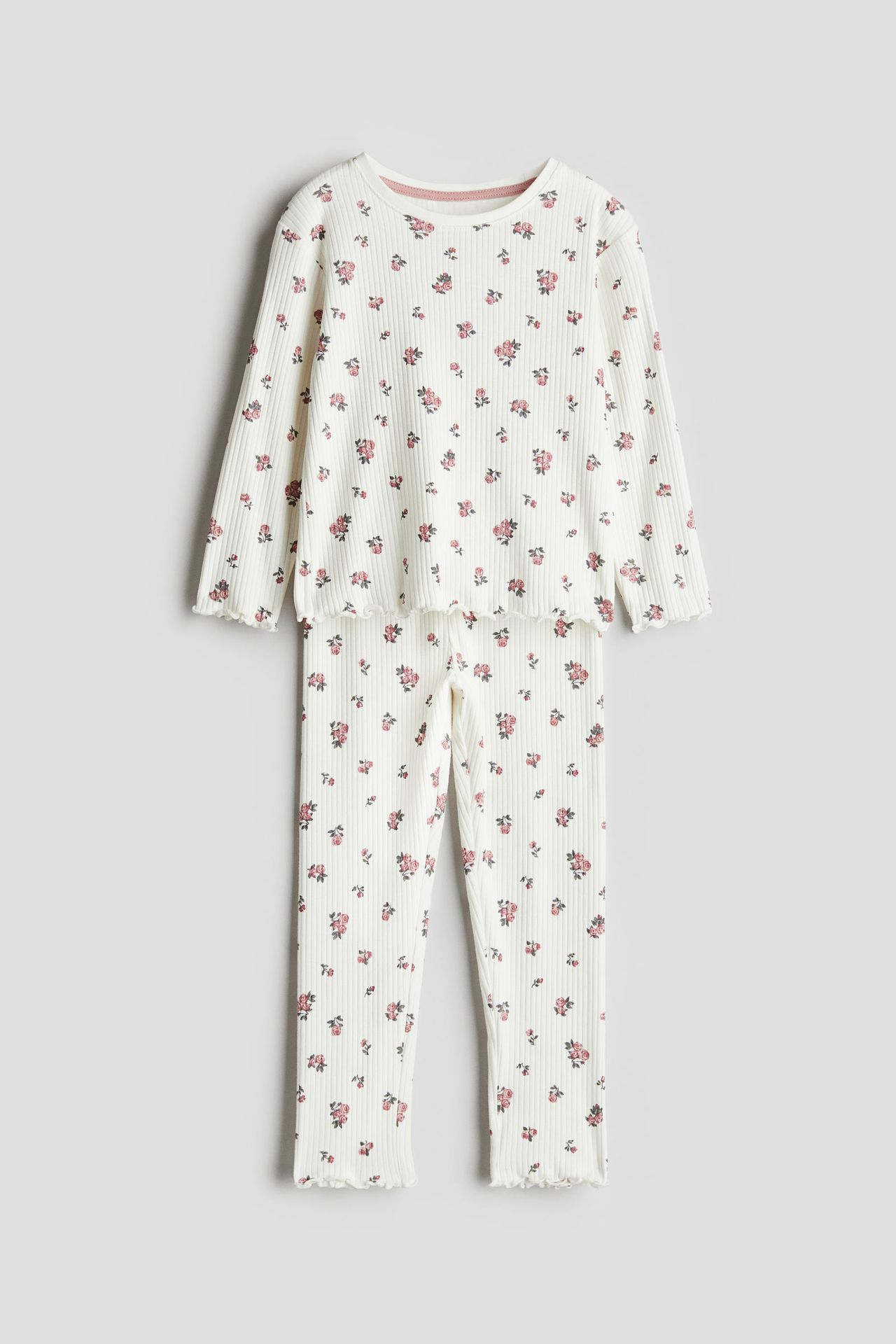 Pijama acanalado de algodón | H&M